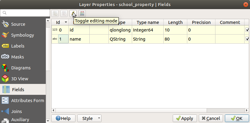 5.4. Lesson: Actions — QGIS Documentation dokumentáció