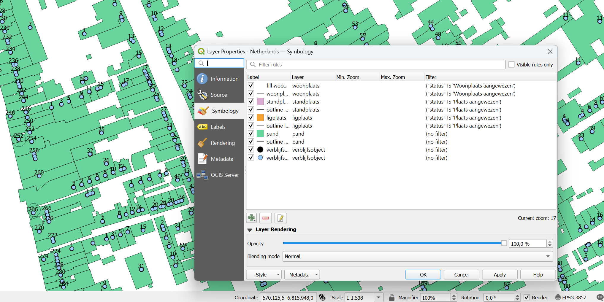 15. Working with Vector Tiles — QGIS Documentation documentație