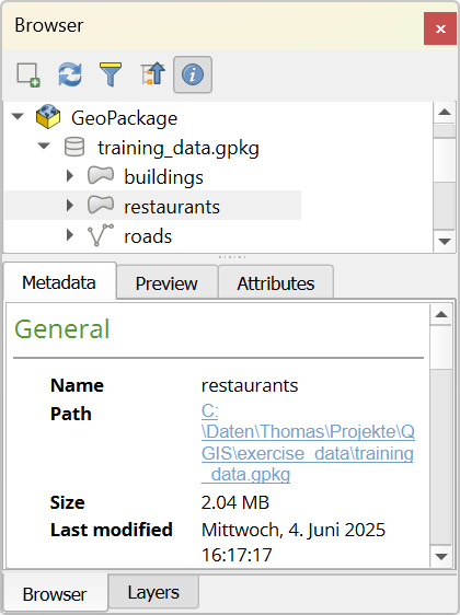 4. El panel Navegador — documentación de QGIS Documentation