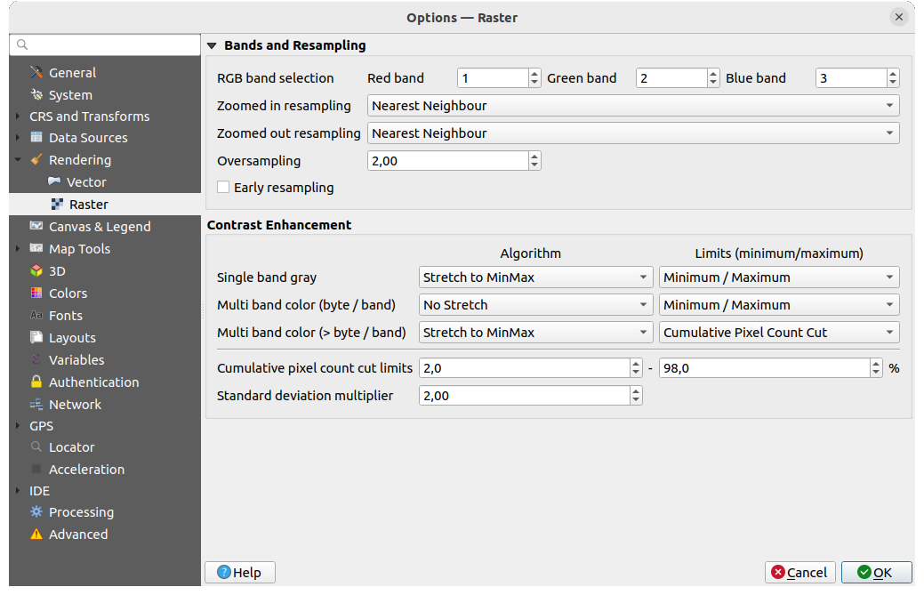 5. Configuración QGIS — documentación de QGIS Documentation