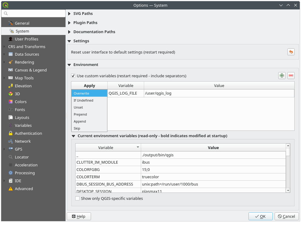 5. Configuración QGIS — documentación de QGIS Documentation