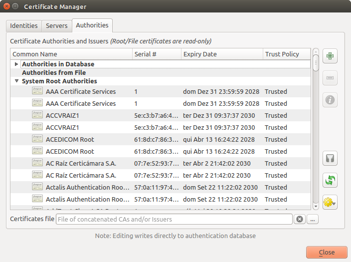 20.2. User Authentication Workflows — QGIS Documentation documentation