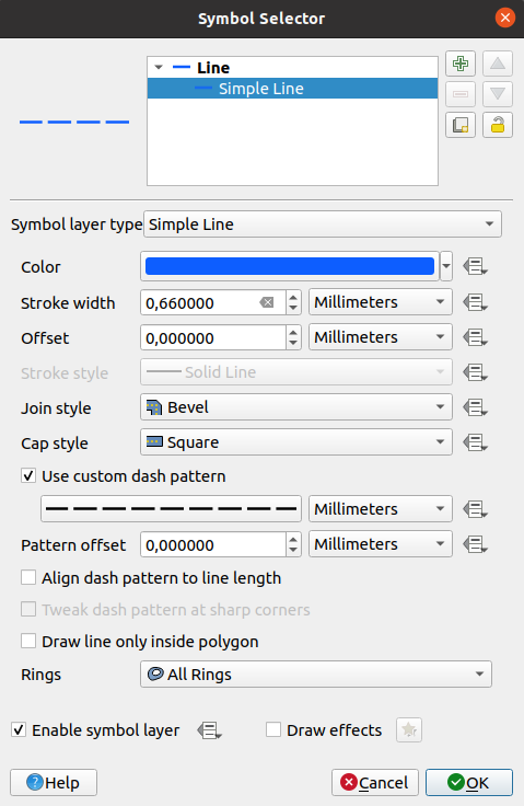 122 The Symbol Selector — Qgis Documentation Documentation
