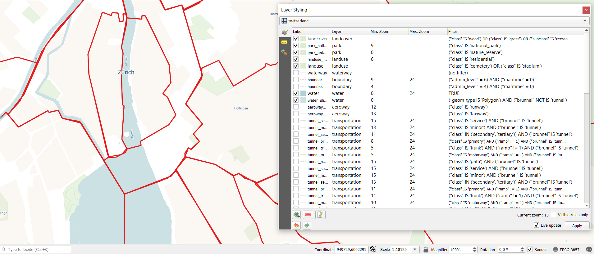 18 Working With Vector Tiles — Qgis Documentation Documentation