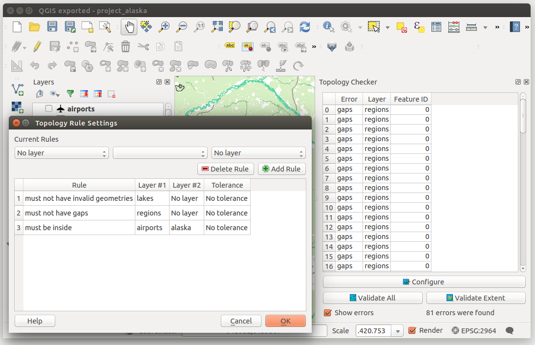Topology Checker Plugin — QGIS Documentation documentation