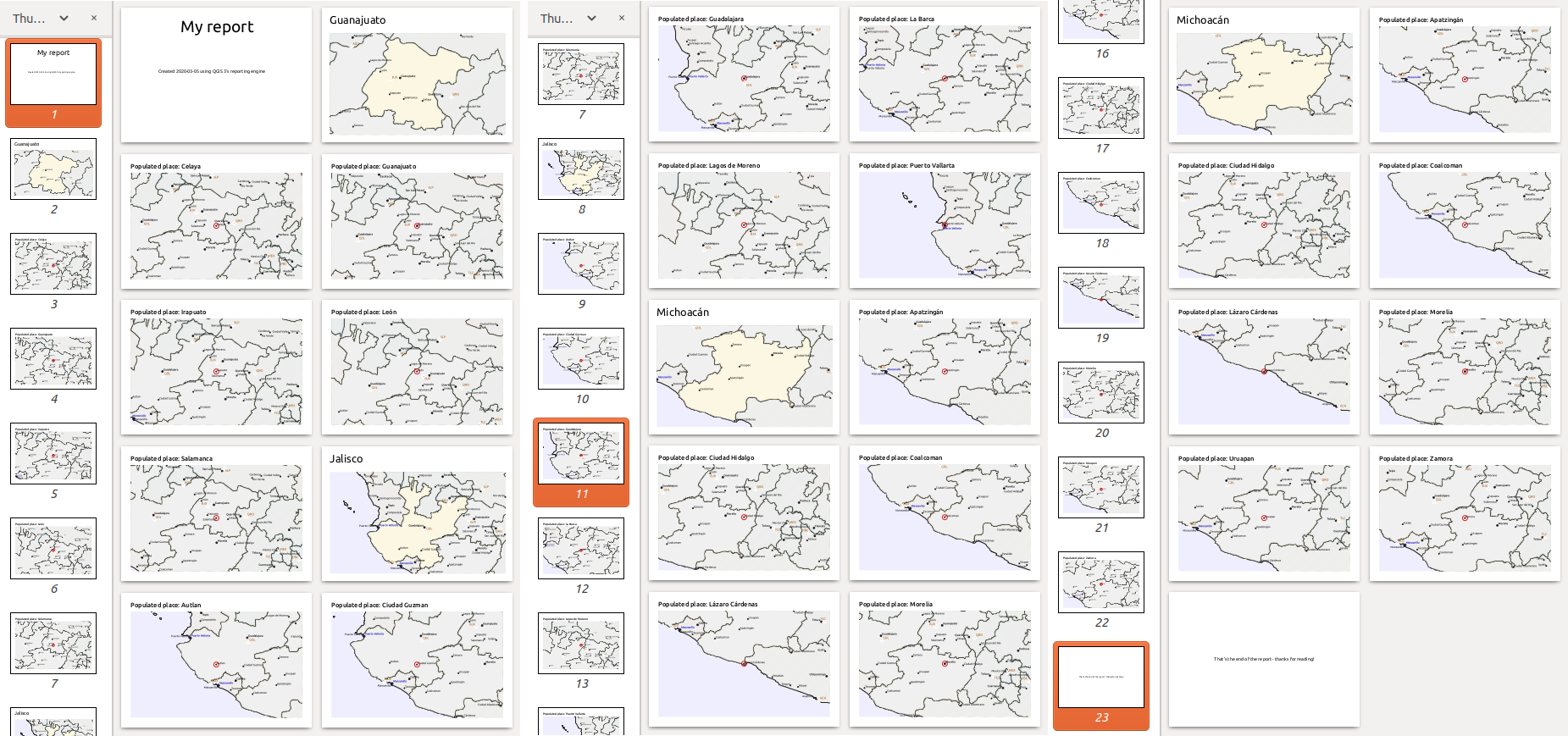 17.4. Creating a Report — QGIS Documentation documentation