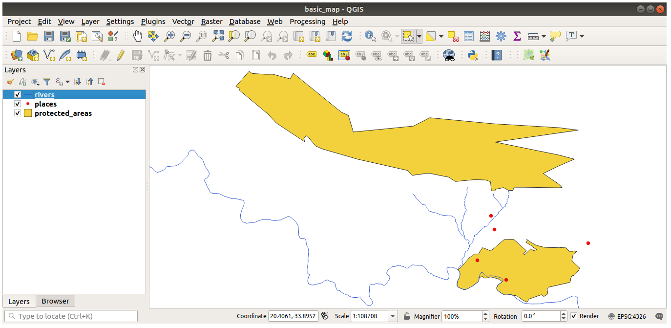 22 Lesson Adding Your First Layers — Qgis Documentation Documentation