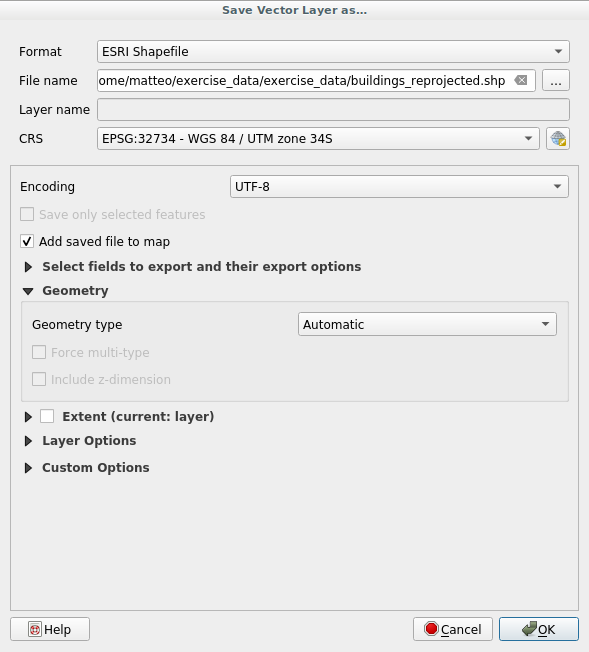 6.1. Lesson: Reprojecting and Transforming Data — QGIS Documentation documentation